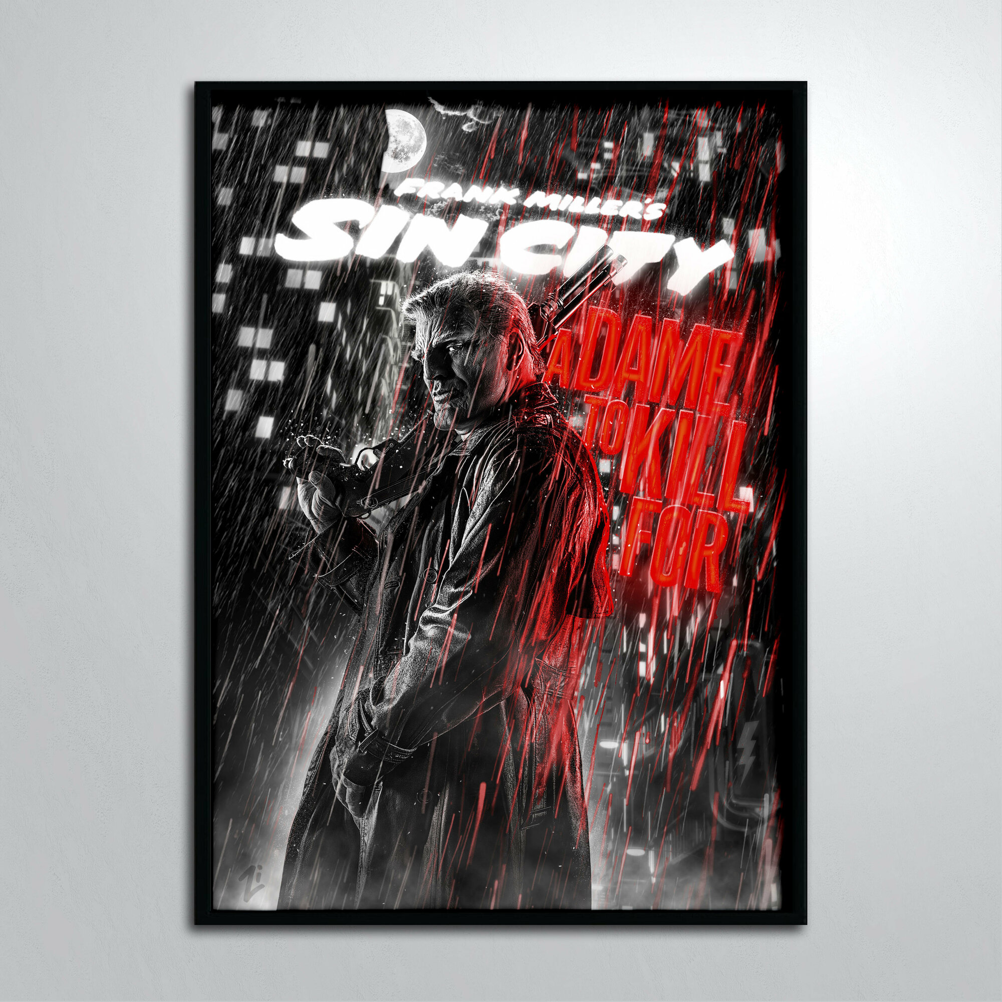 Постер без рамы/ Город Грехов Дождь