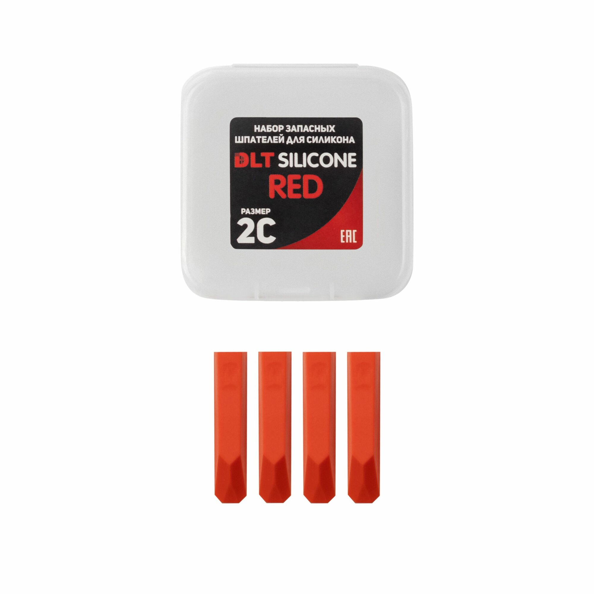Набор запасных шпателей для DLT Silicone, (размер 2С-red), красные