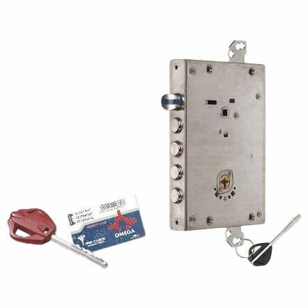 Врезной замок Mul-T-Lock OMEGA PLUS (серия Cisa), с планкой (полный комплект)