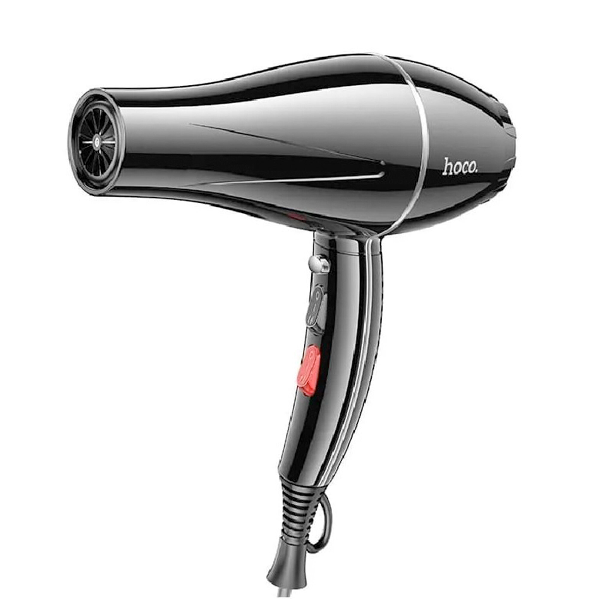 Фен для волос, HP12, HOCO, 1450Вт, 2 насадки, черный