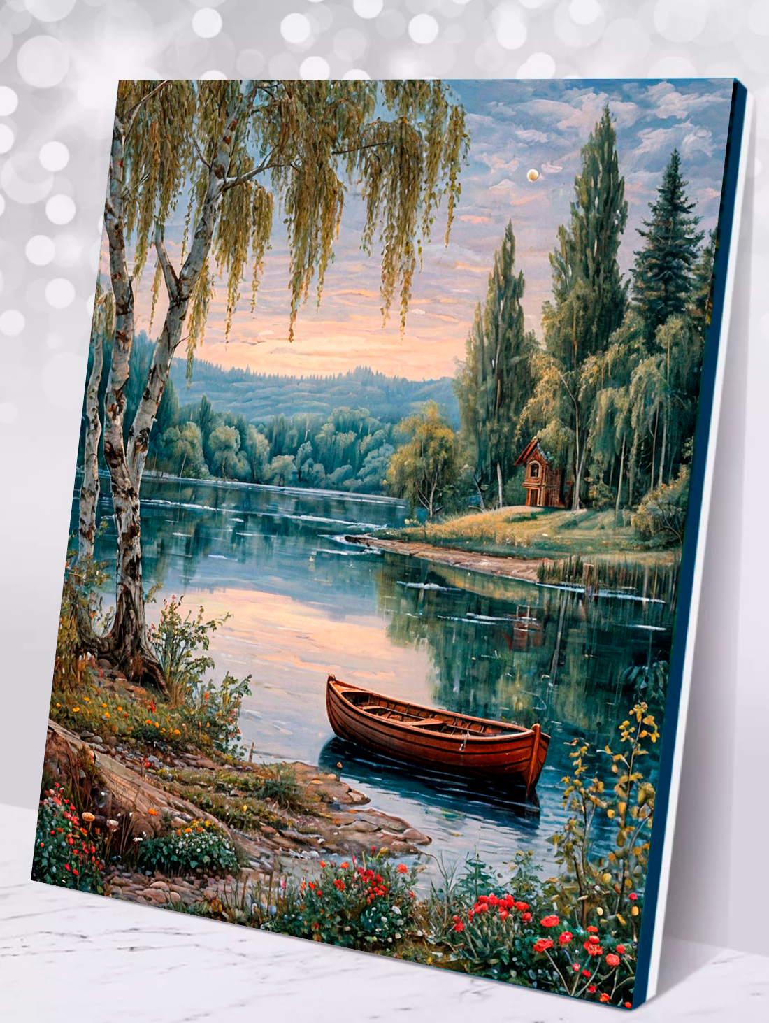 Картина по номерам "Весенний пейзаж" 40х50 см, хлопковый холст на подрамнике, акрил, АртТойс