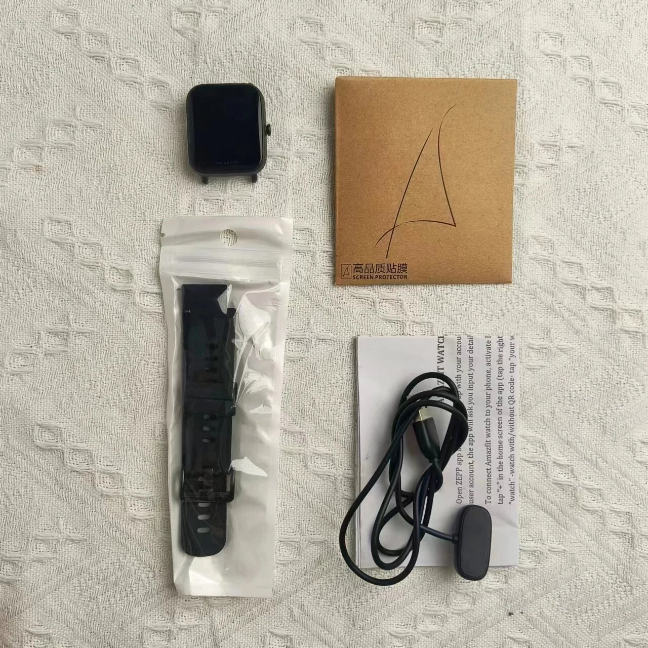 Amazfit Bip U Pro смарт-часы Черный, 95new withbox, bip u pro black