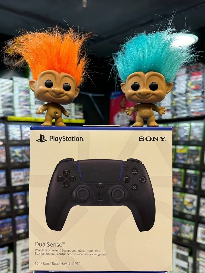 Беспроводной контроллер DualSense Черный для PS5 (Ростест, 6-ая ревизия)