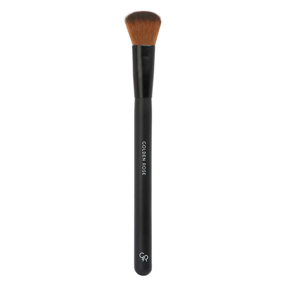 Контурная кисть Golden Rose CONTOUR BRUSH Универсальная кисть для контурирования, натуральный и синтетический ворс