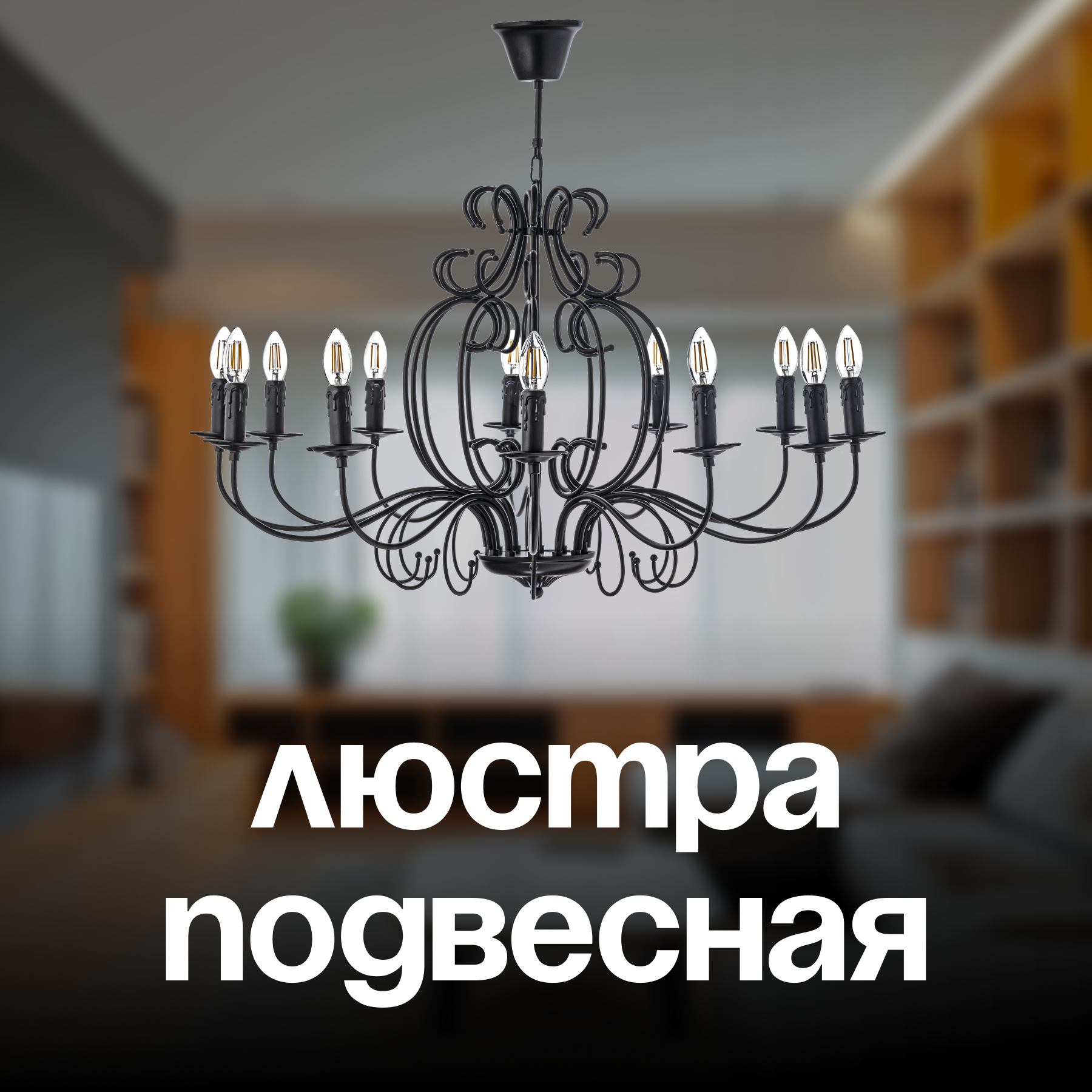 Подвесная люстра Arti Lampadari Amaro E 1.1.12 B