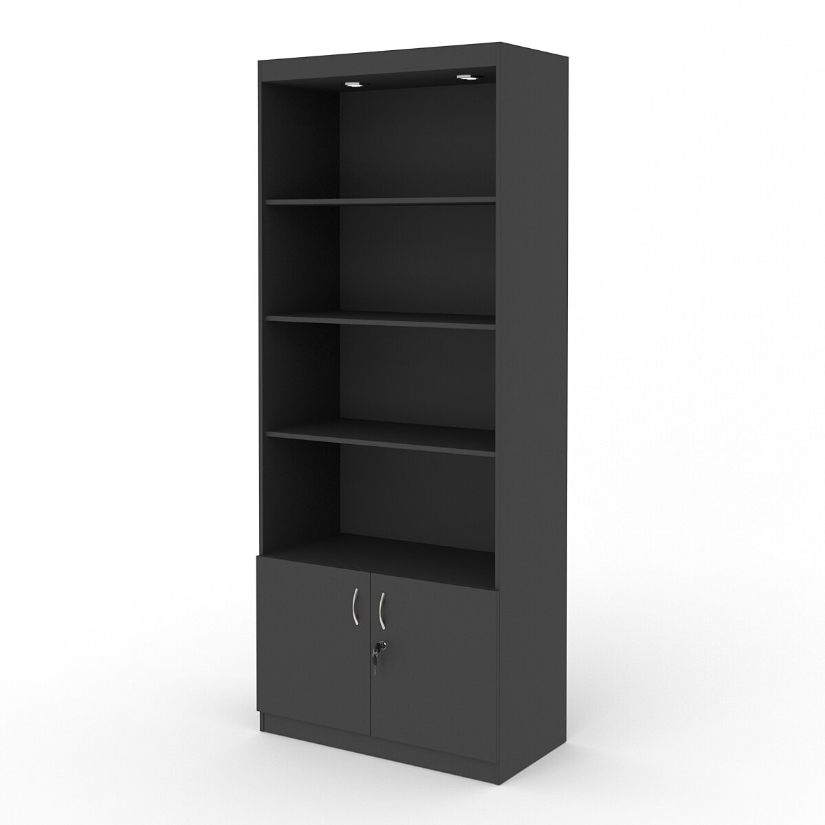 Стеллаж "афродита" №1-1 (задняя стенка - ДВП), Черный. Производитель товара - компания Westcom.