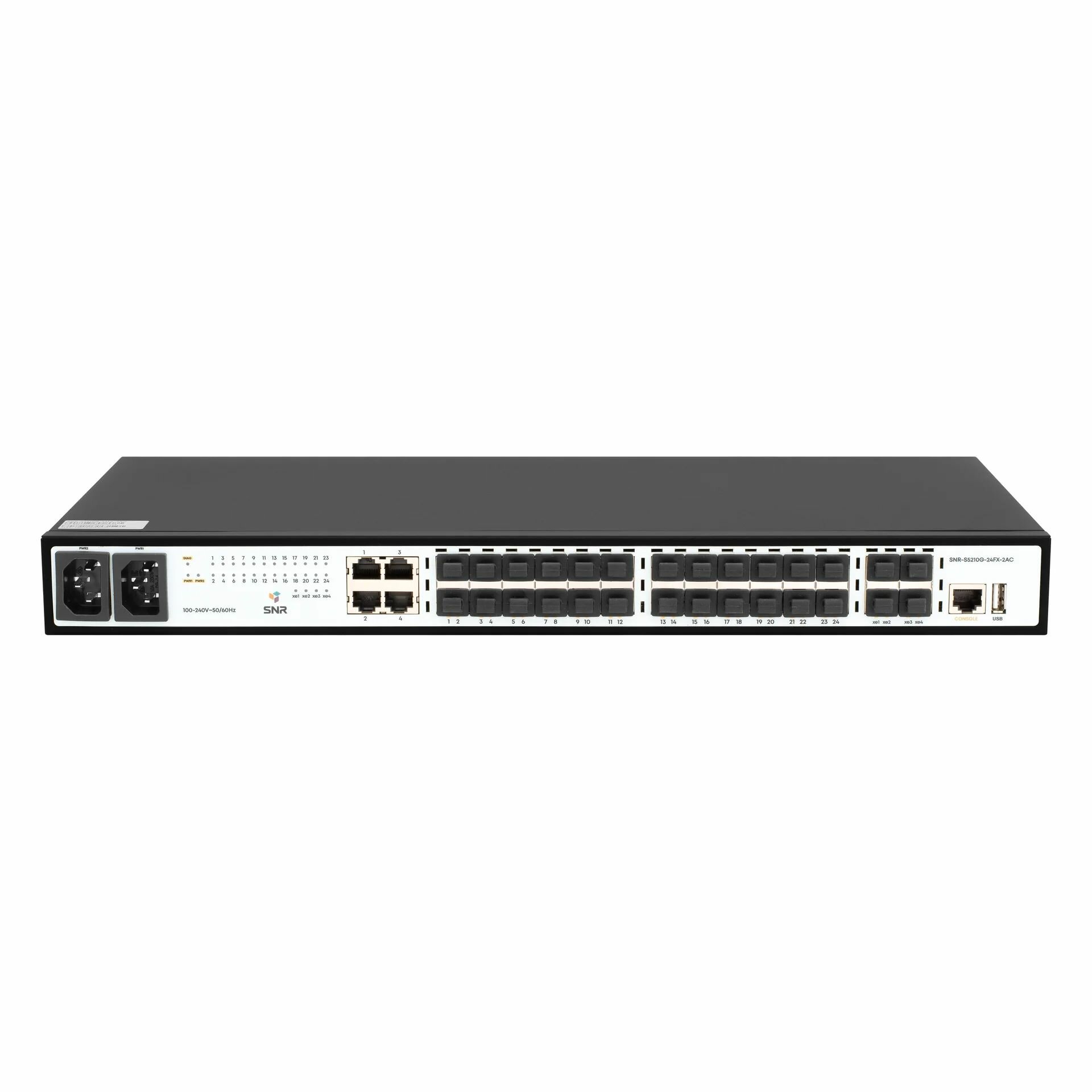 Управляемый коммутатор уровня 2+ SNR-S5210G-24FX-2AC