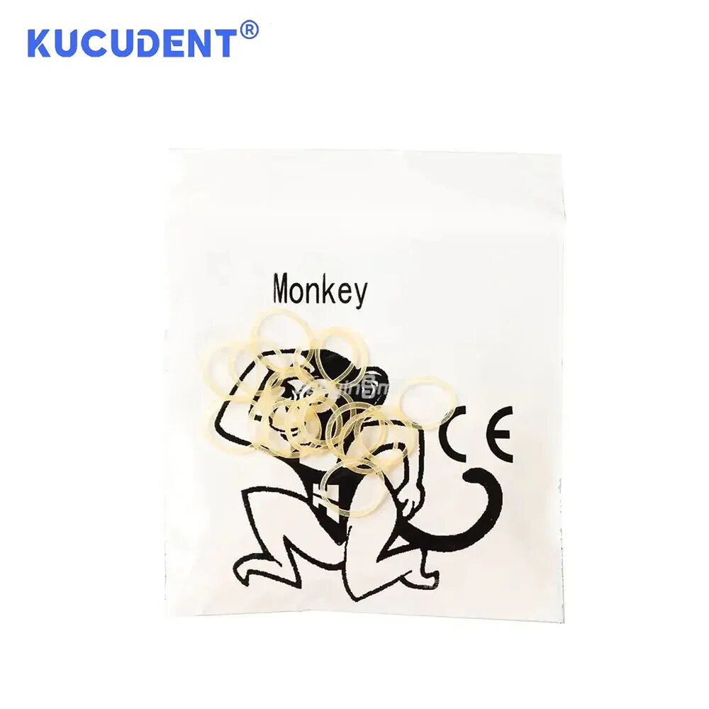 Резинки для брекетов KUCUDENT 100 шт. 5.0OZ Monkey