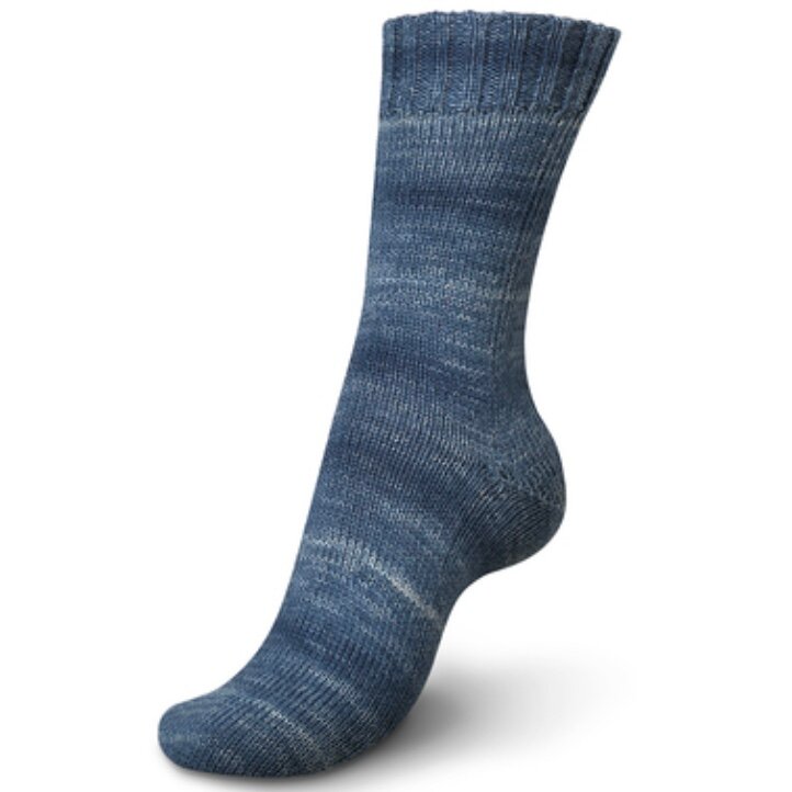 Silk Color /Силк Колор/ пряжа Regia Premium, 4 нитки, MEZ, 9801634 (00053, jeans color (джинсовый), синий)