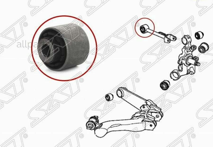 SAT ST-52395-S6M-801 Сайлентблок рычага Honda Stream 06-14 / Acura RSX 02-06