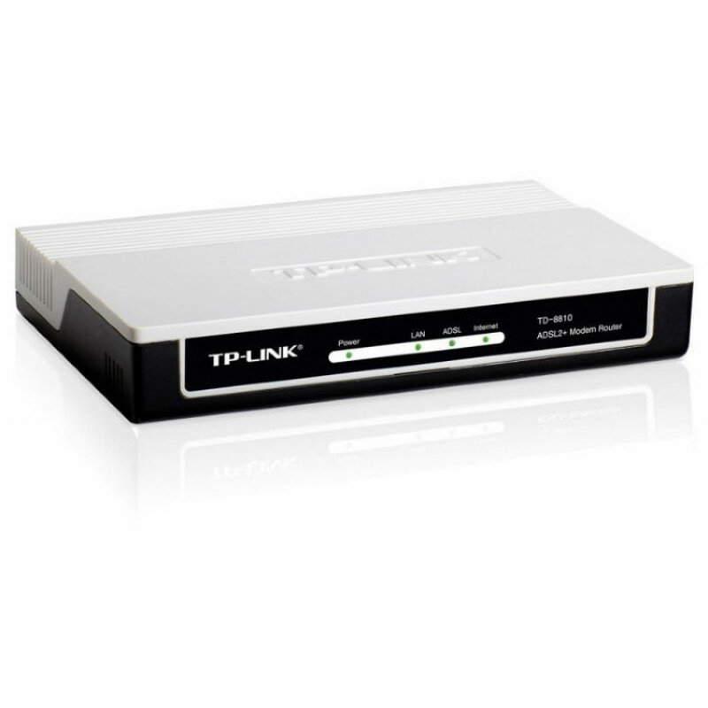 Модем TP-Link 1 ethernet port ADSL2+ router , with splitter, Annex B