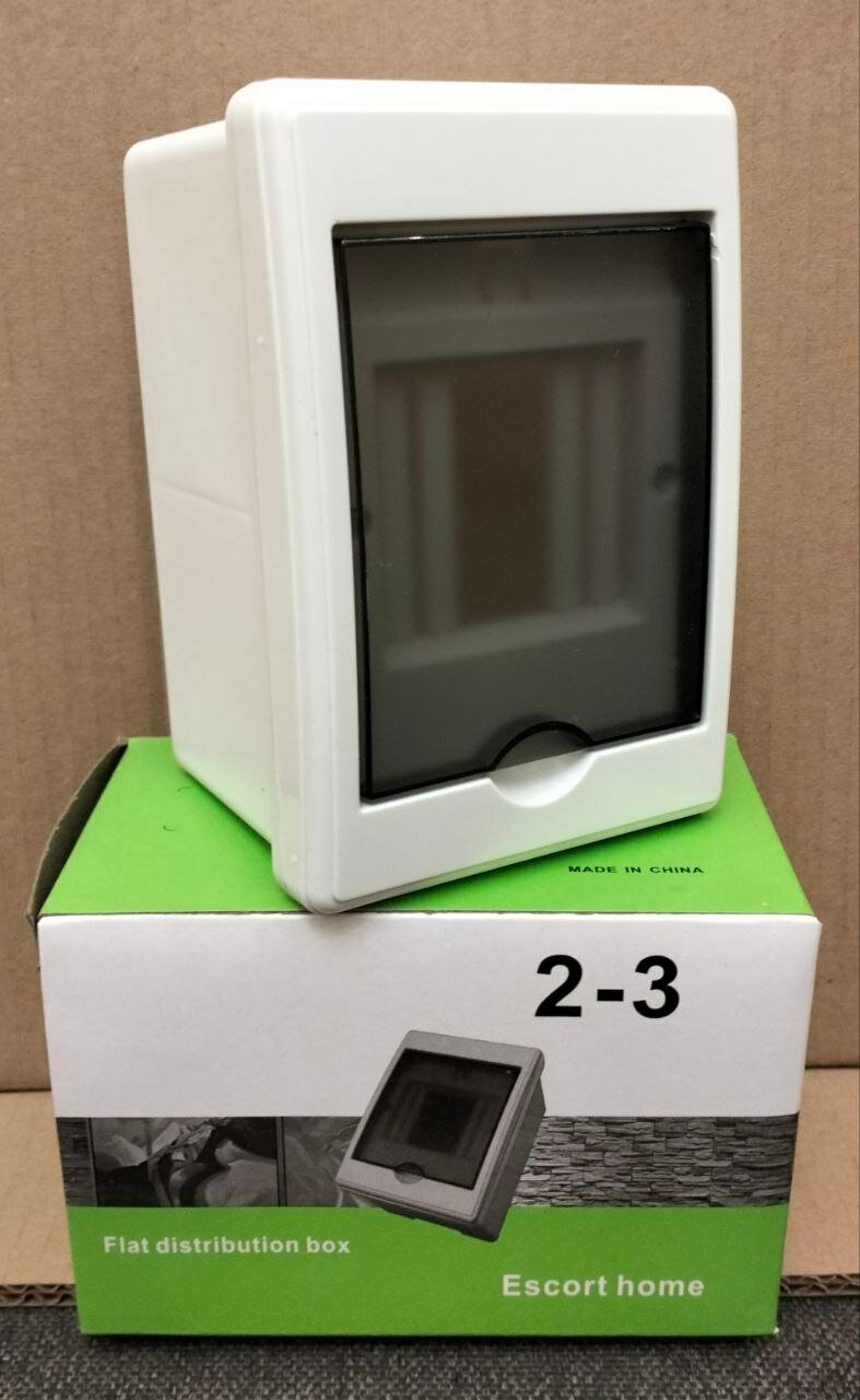 Распределительный щит ЩРВ-П, встраиваемый, 2-3 модуля, пластик, белый