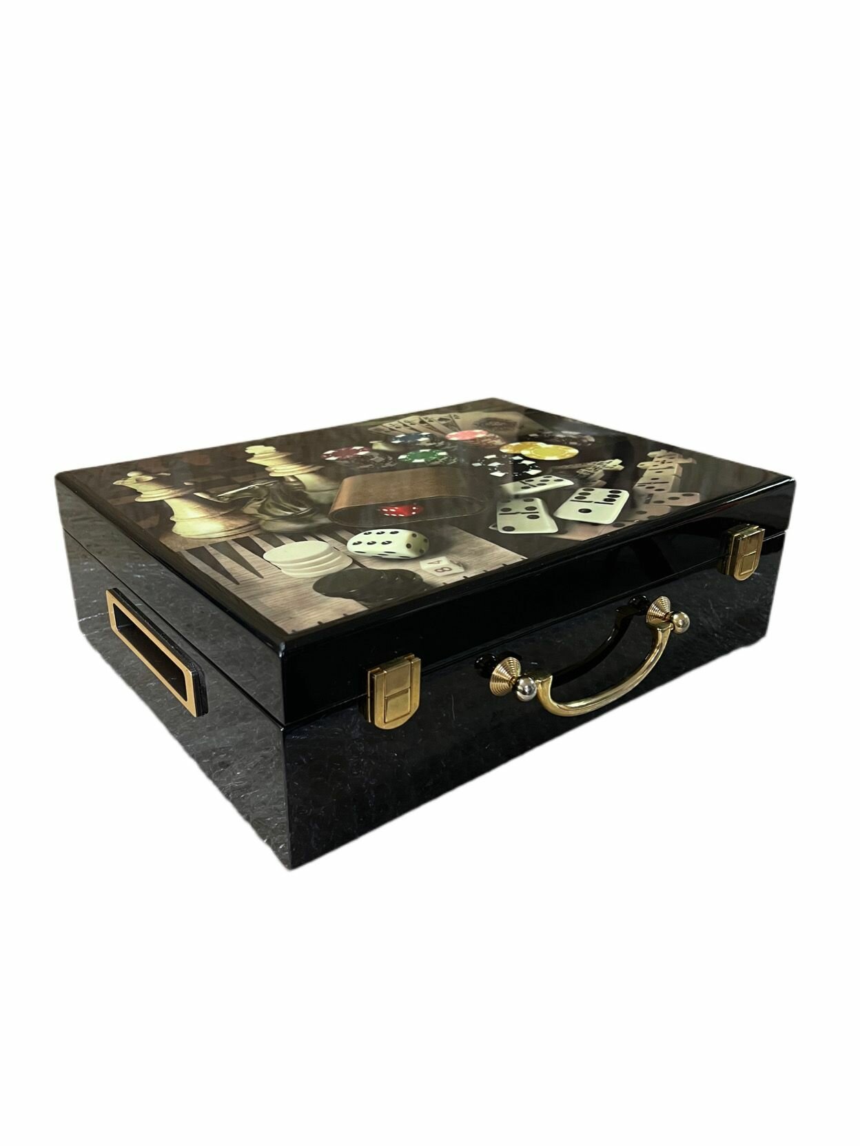 Набор для покера LUX Black на 500 фишек