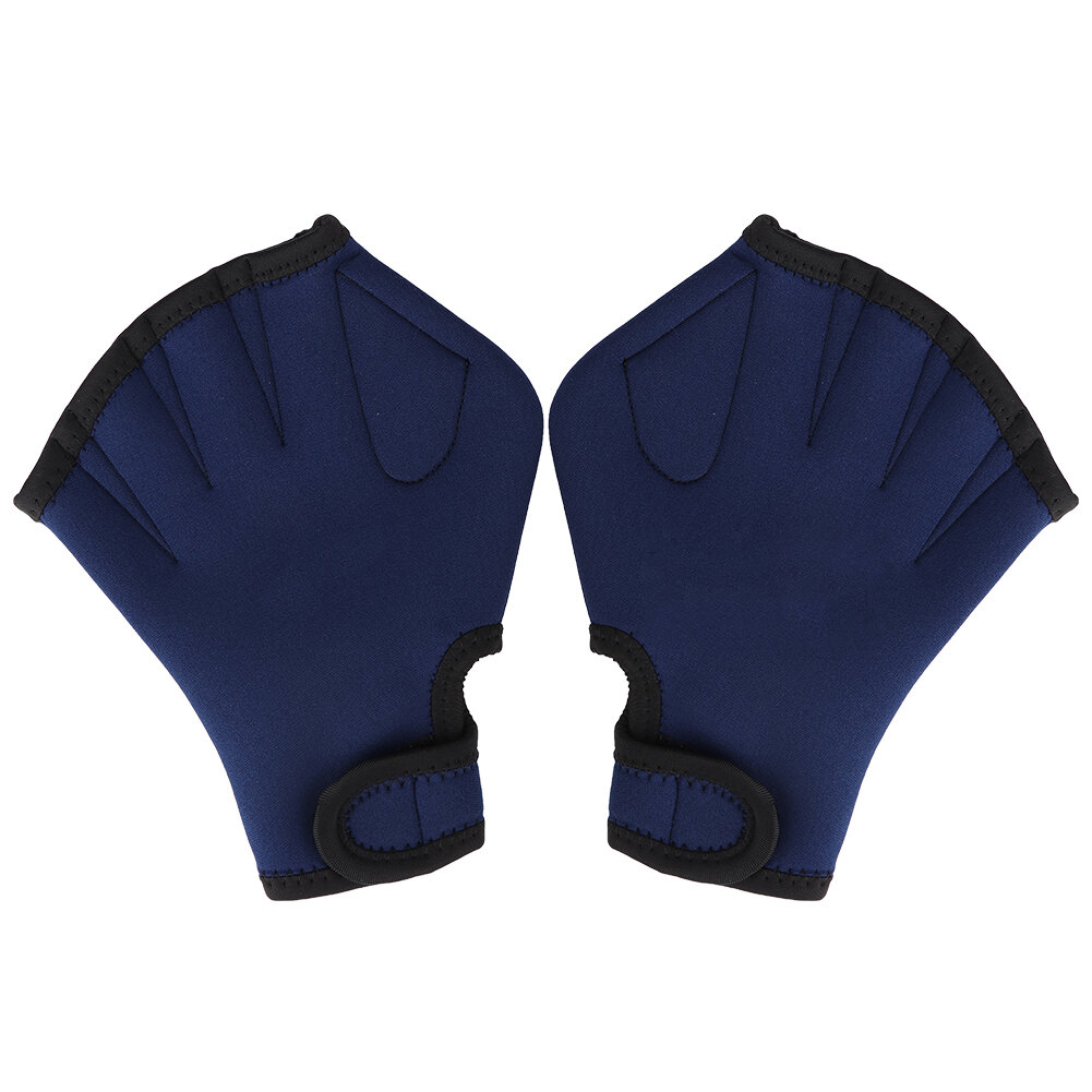 Взрослые Дети Дайвинг Плавание Перепончатые Перчатки Тренировочное Оборудование Принадлежности для Мужчин И Женщин Темно-Синий