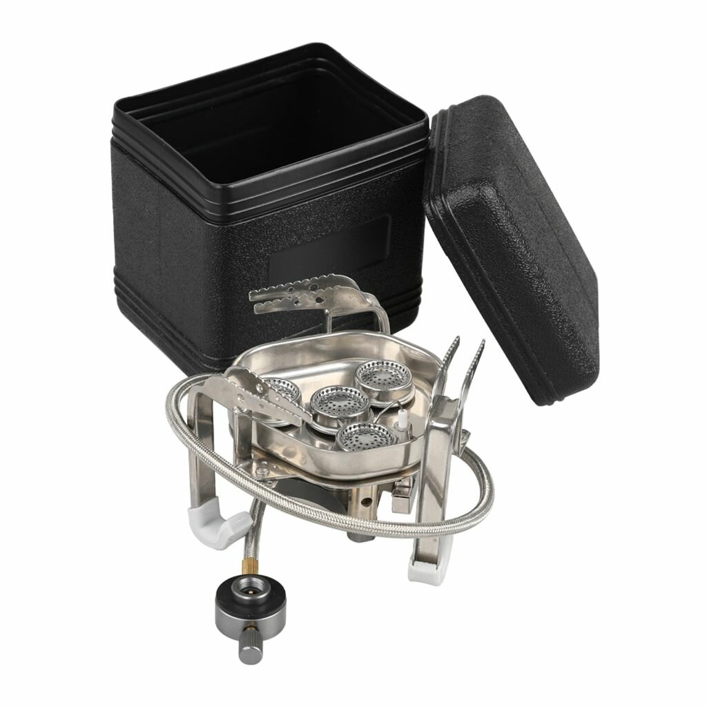 Ветрозащитная газовая плита для кемпинга мощностью 9800 Вт, портативные уличные печи, складные горелки, походная печь