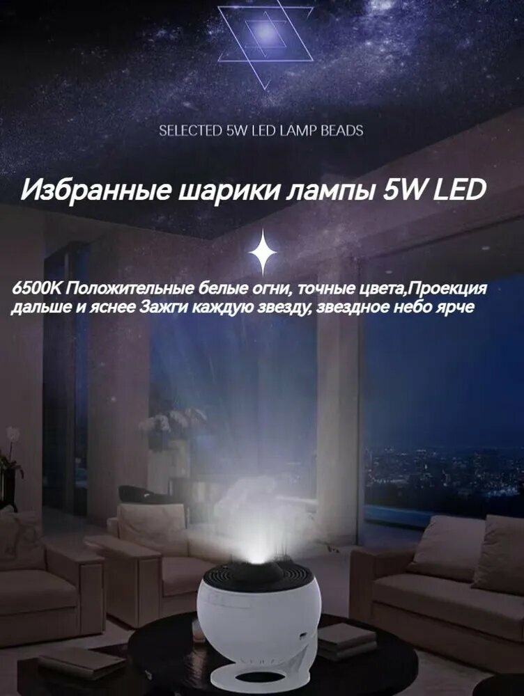 Проектор звездное небо, Планетарий, Галактика, Ночник, LED, Астропланетарий,13 в 1