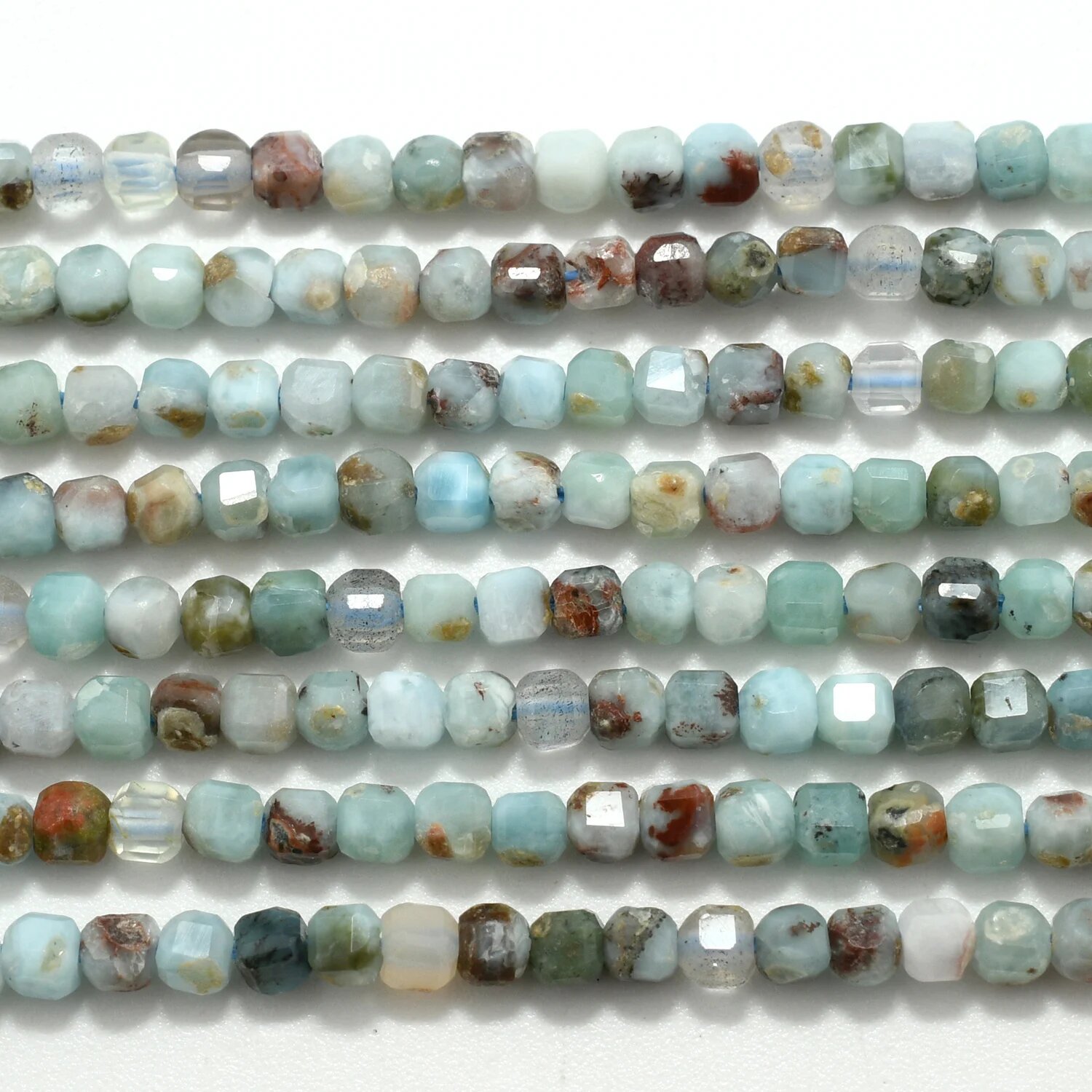 Граненая бусина ларимар GENUINSTONE 2,2 мм