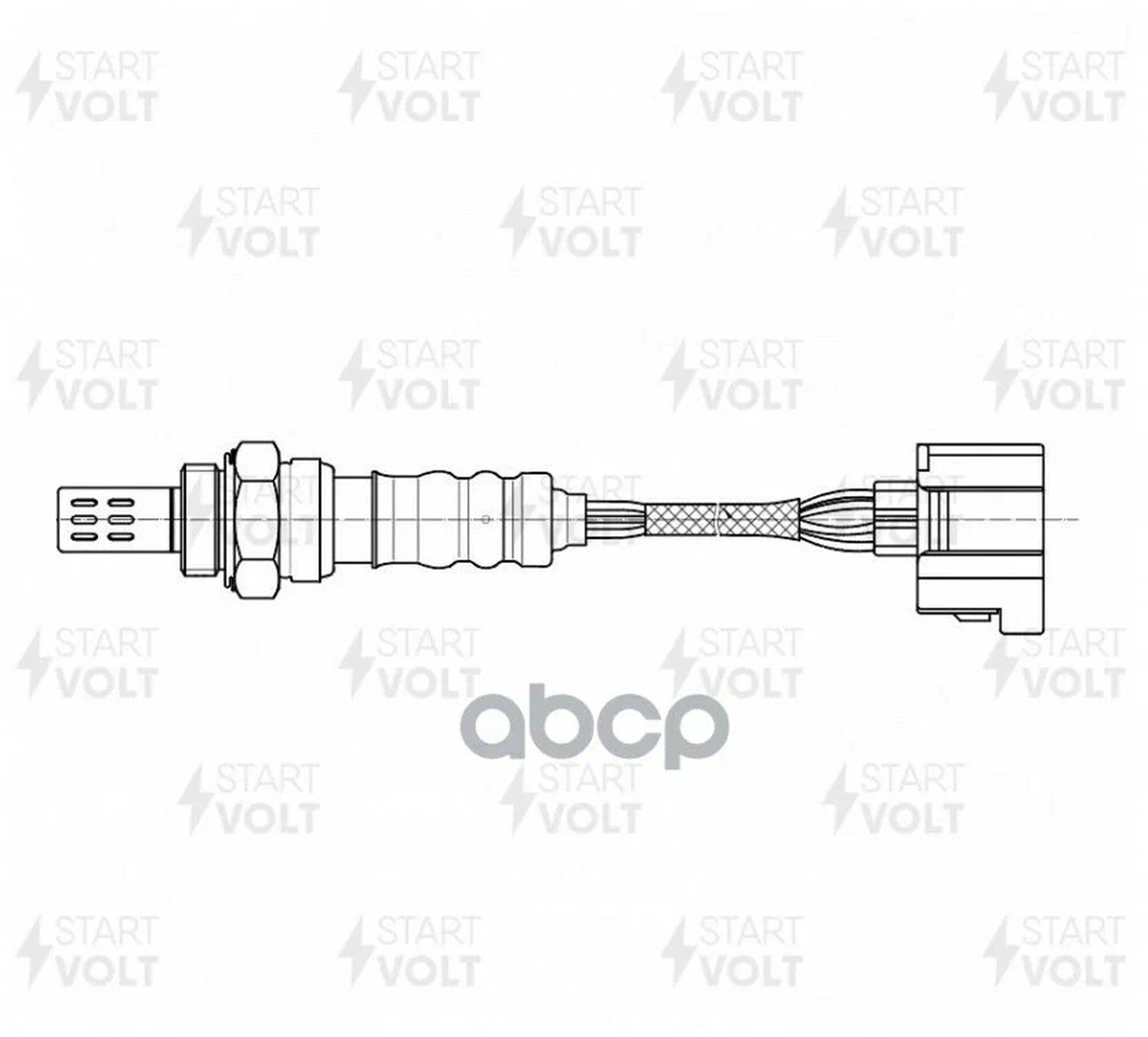 Датчик кисл. для а/м ГАЗ 31105 (03-)/3102 (92-)/Volga Siber (08-) дв. Chrysler 2.4i (VS-OS 0301), STARTVOLT VSOS0301
