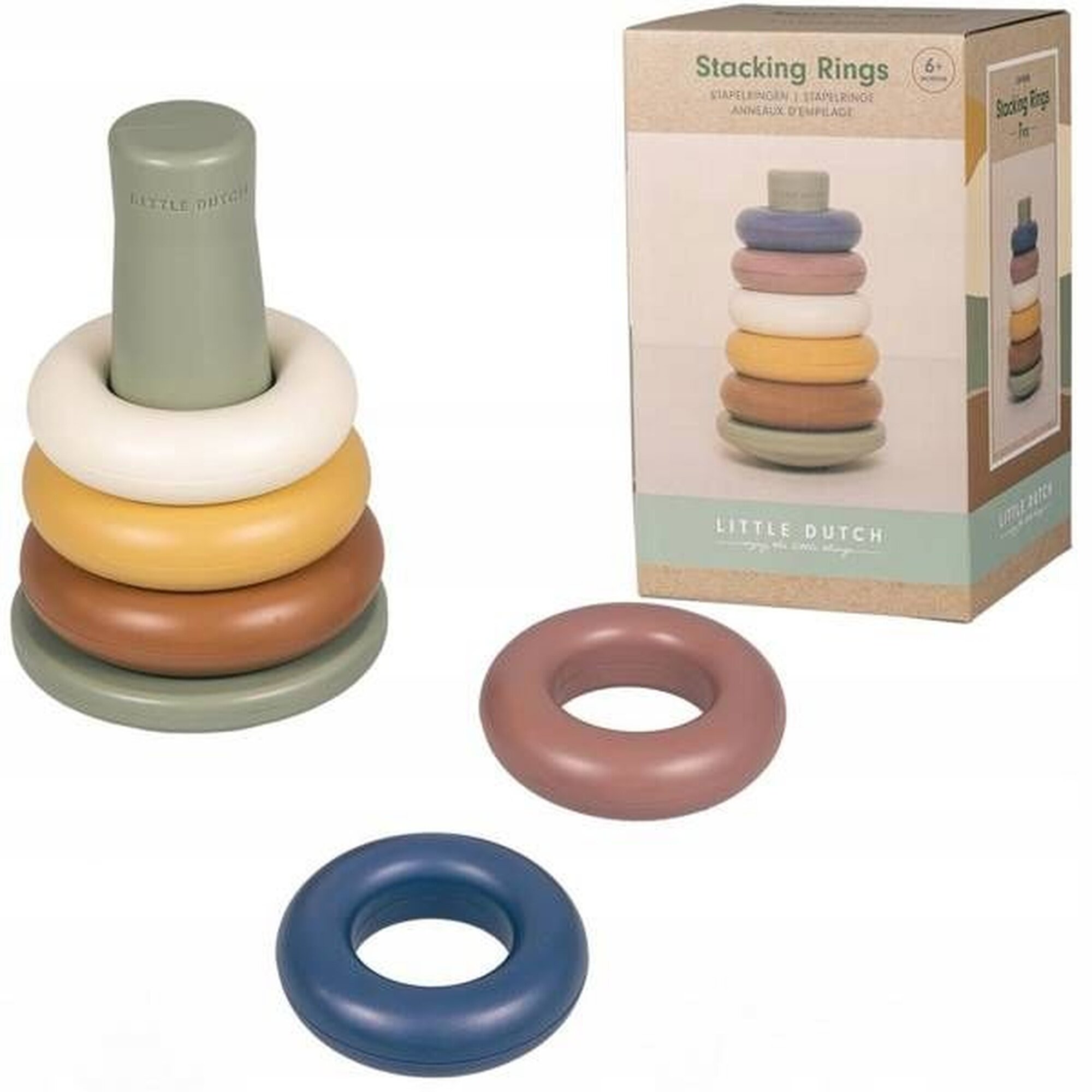 Пирамидка Little Dutch Stacking Rings - Штабелируемая пирамидка - Little Dutch 8712051107288