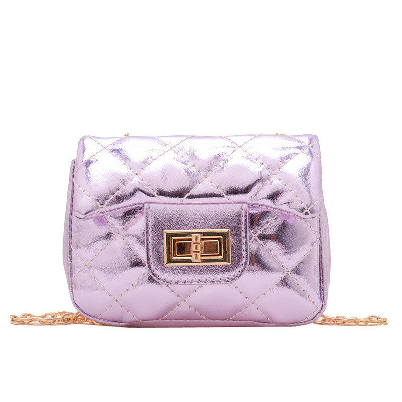 Сумка для девочек-подростков из пупу с quilted узором и вышивкой для школы и прогулок пурпурный