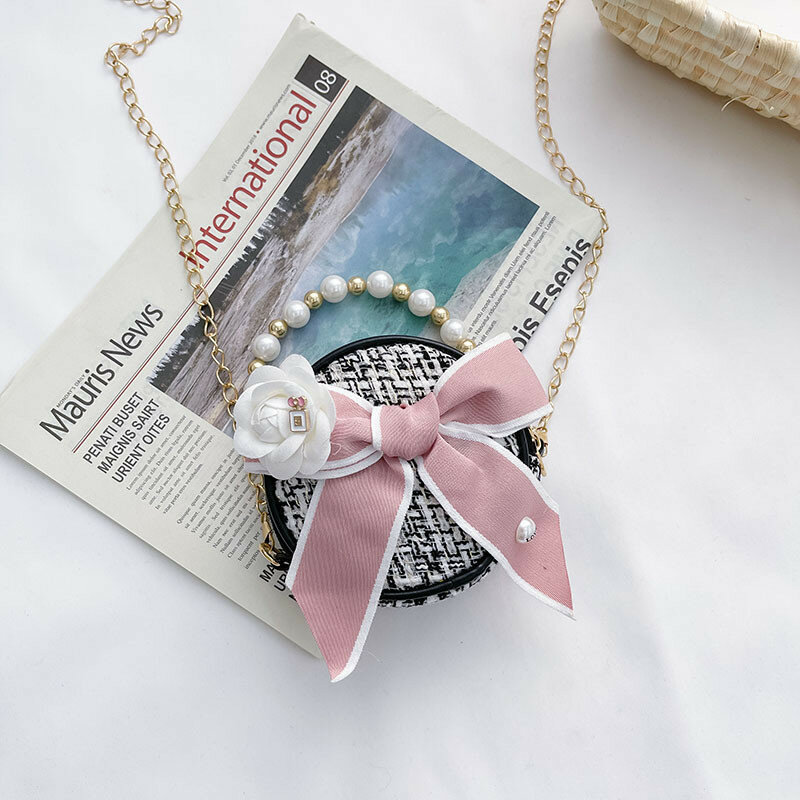 Детская кожаная сумка с бабочкой из хлопка и льна односборная с застежкой-молнией для девочек малышей ежедневная использование