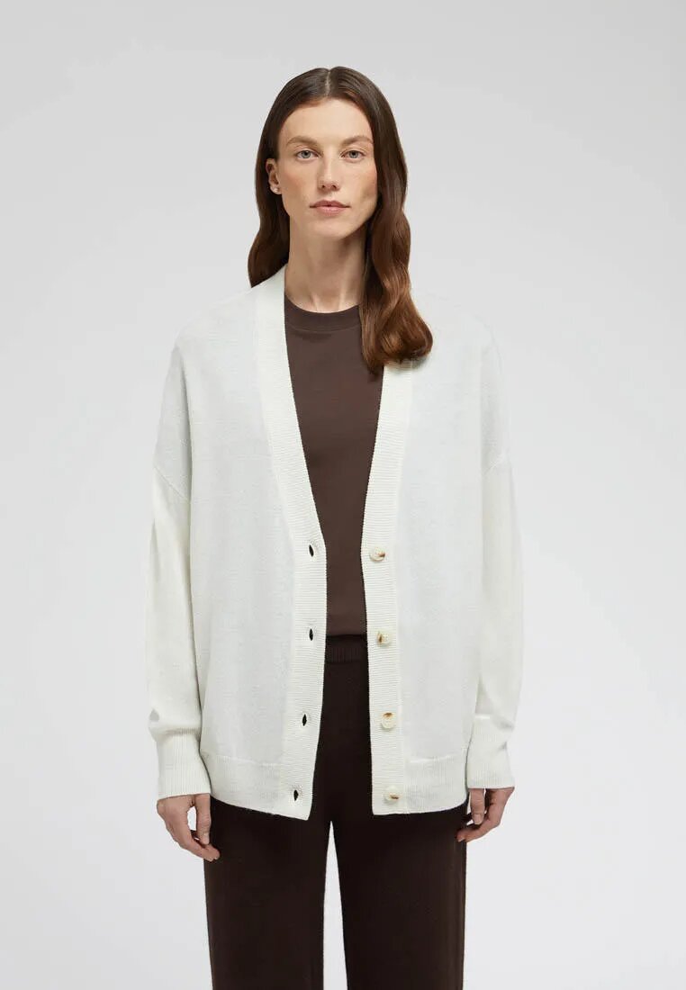 Кардиган из шерсти и кашемира с длинным рукавом