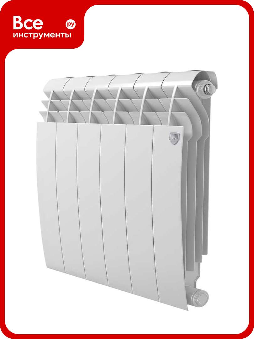Радиатор биметаллический ROYAL THERMO BILINER B 500 белый, 6 секц. НС-1682267