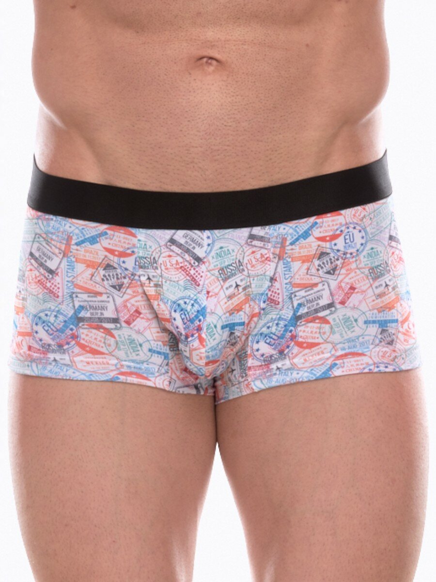 Мужские трусы боксеры с разноцветным принтом Don Moris DM072211 XL (50)