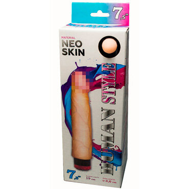 Биоклон Human Style 7,5", телесный Вибромассажёр реалистичный