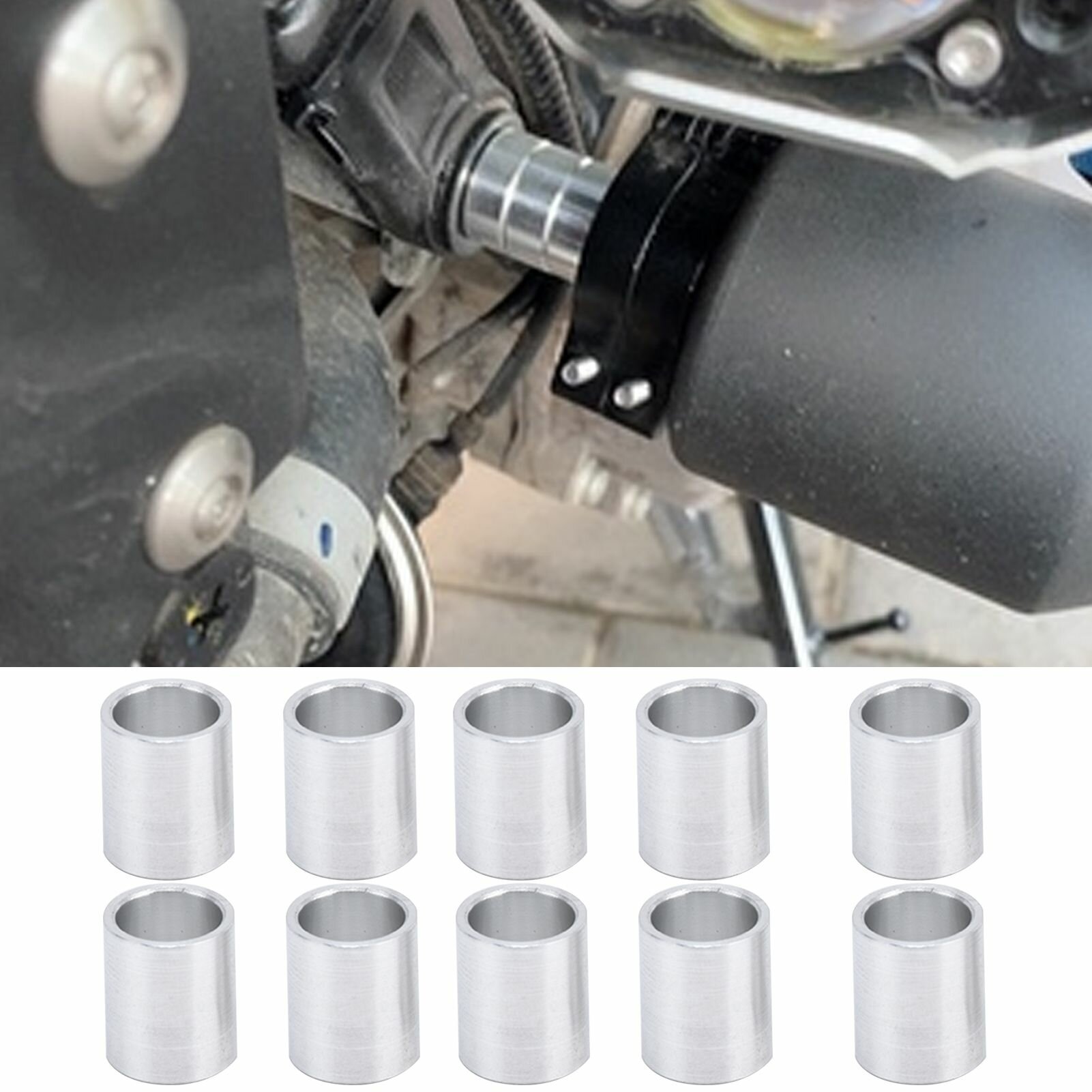 10 шт, проставки из алюминиевого сплава, круглые, без резьбы, опорные фитинги, внешний диаметр 10 мм, 12 мм