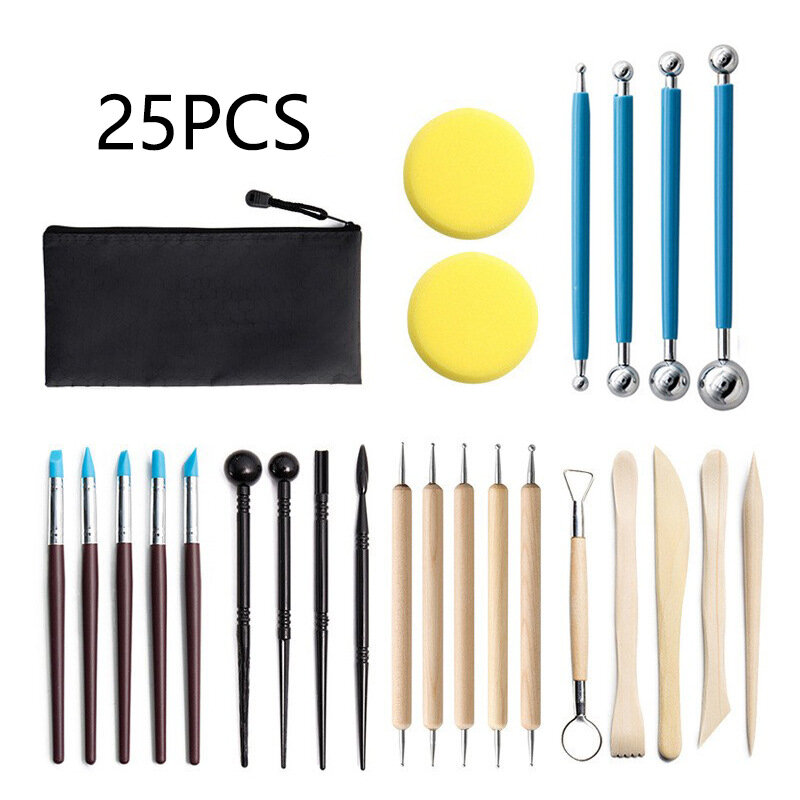 Набор гончарных инструментов, 25 шт