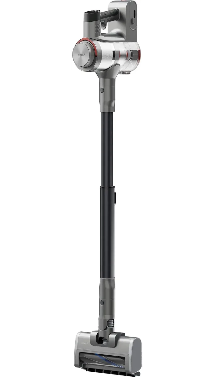 VT-CLSAQUA_RAPID / Вертикальный пылесос (handstick) Vitek VT-CLSAQUA_RAPID, 470Вт, серый стальной/се