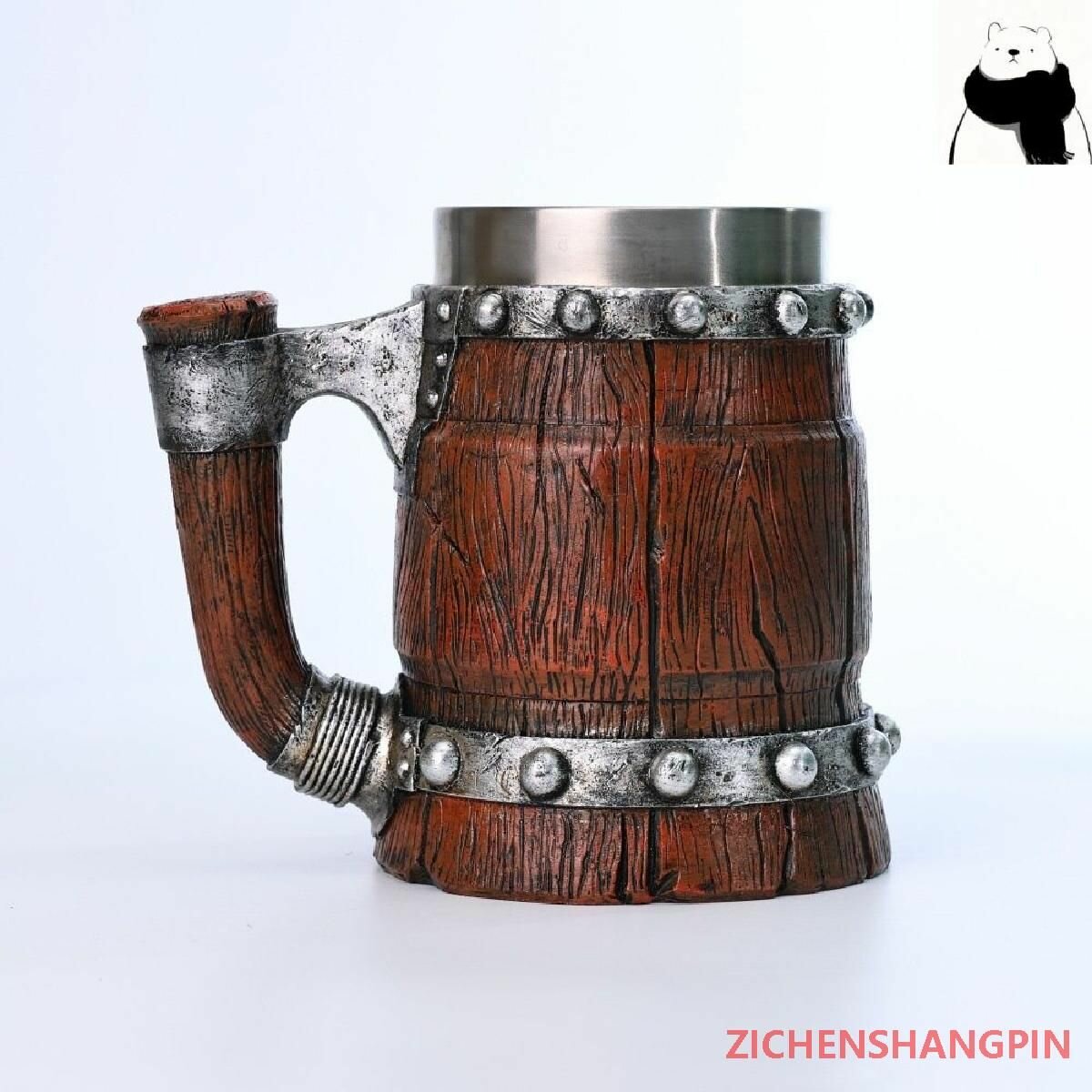 XQ Кружка "Имитация деревянной бочки", 500 мл, 1 шт