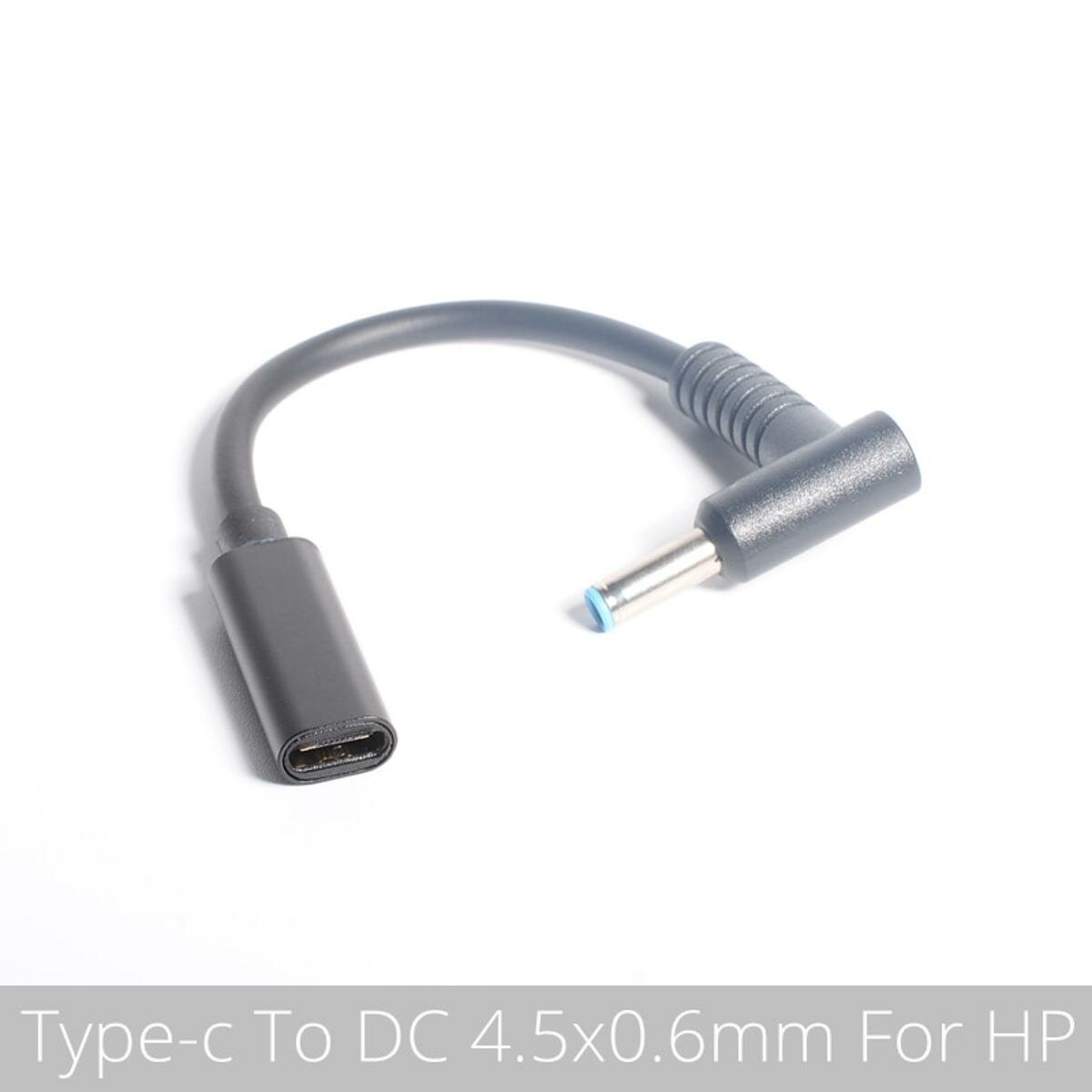 USB Type C Female to 4.5*3.0mm Male DC Plug Converter Кабель для зарядки ноутбука Шнур для HP ProBook 430 G3 450 G3 455
