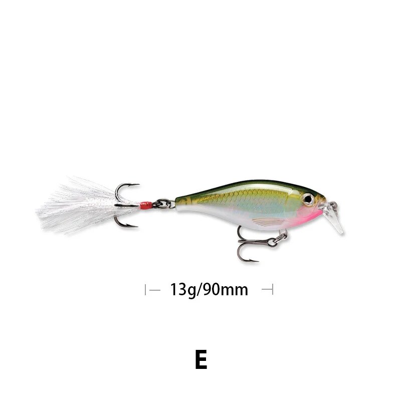 Тонущий воблер MN134 9 см 13 г Белый, E