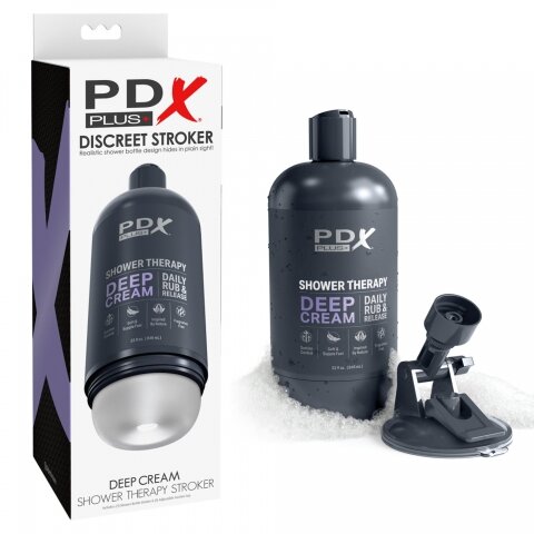 PD-RD62320 Мастурбатор Shower Therapy - Deep Cream - Frosted Pipedream — фото 1