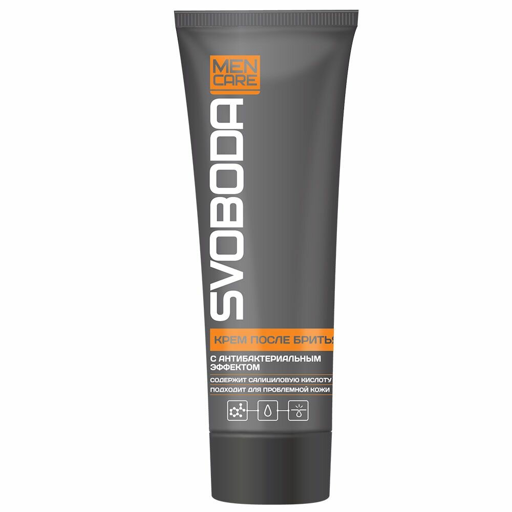 Крем после бритья SVOBODA MEN CARE, с антибактериальным эффектом, 80 г