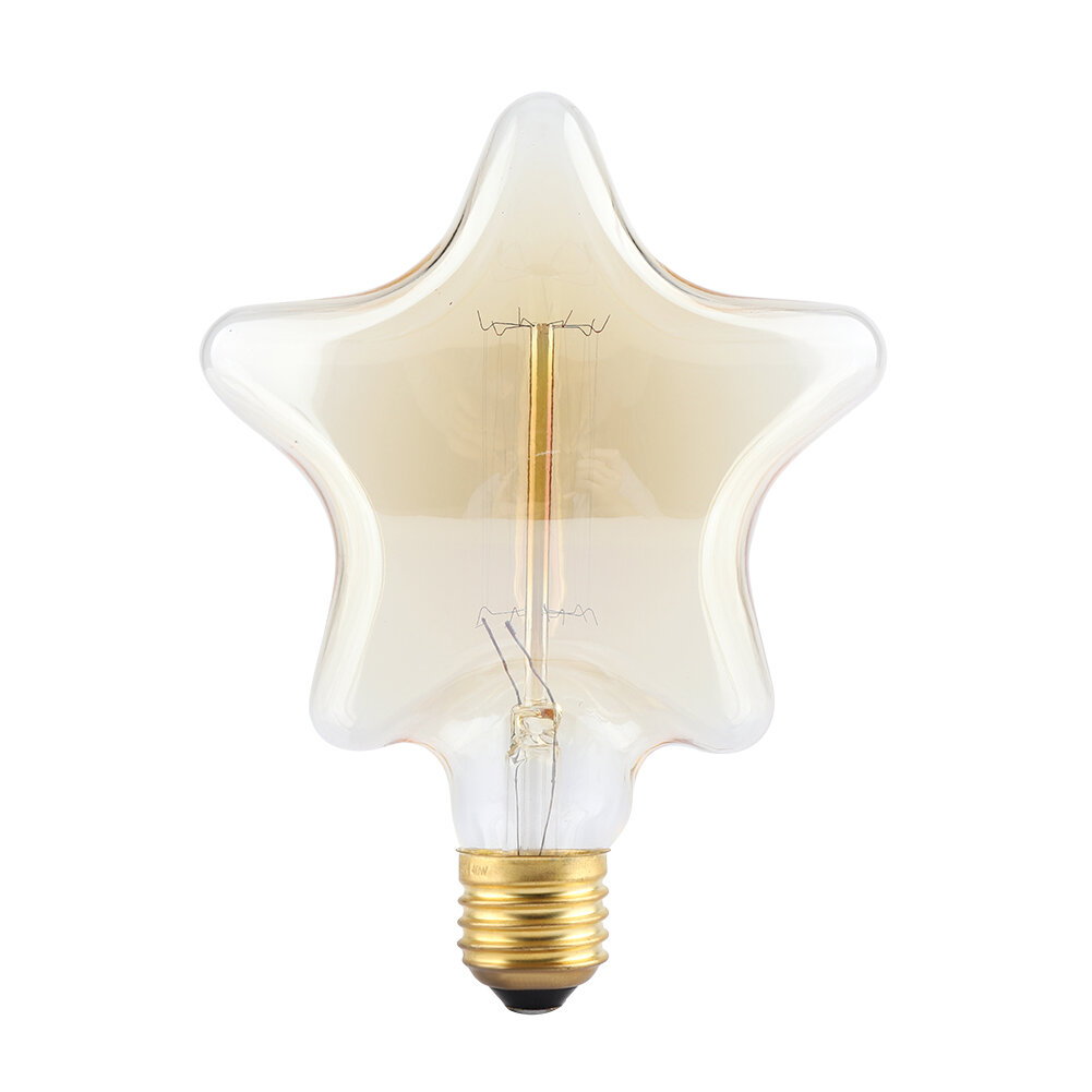 E27 Vintage Light Лампа В Форме Пентаграммы Лампа Освещения Украшения для Кофейни 220V