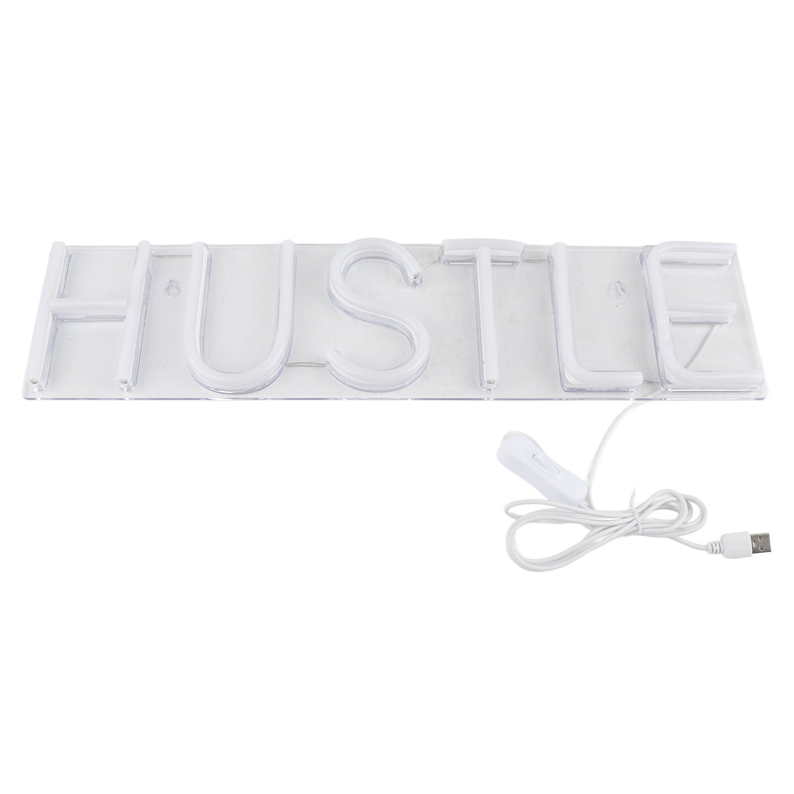 Hustle Words Неоновые вывески Светодиодный неоновый свет для дома Спальня Общежитие Вечеринка Свадьба Питание от USB