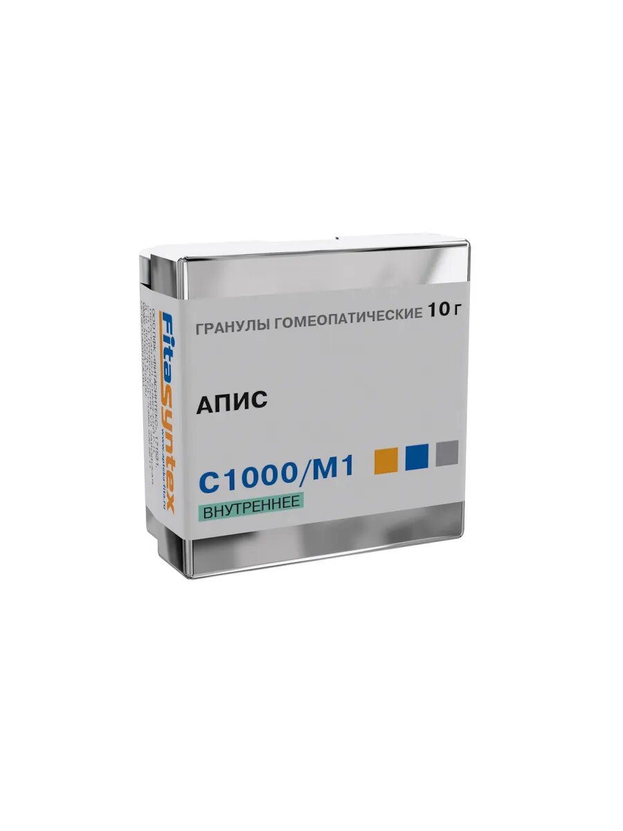 Апис С1000, гранулы гомеопатические моно, 10 грамм , Фитасинтекс