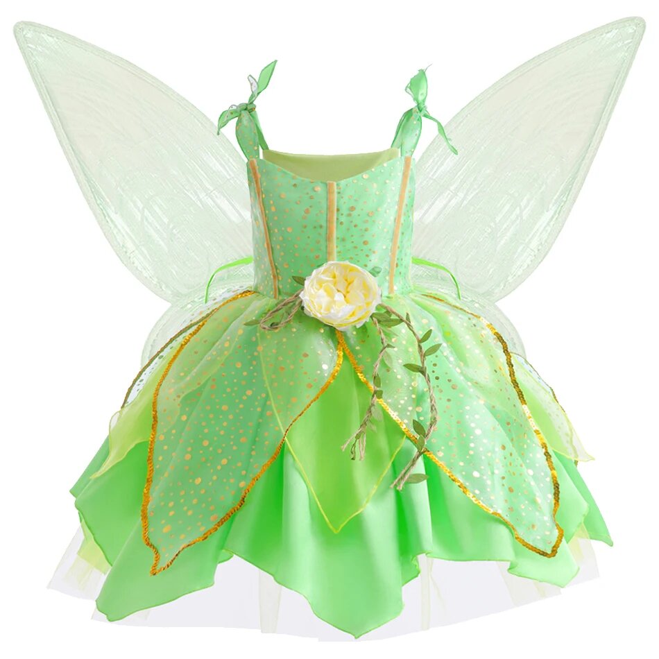 Детское платье Тинкер Белл, изумрудное, 4T Tag-120