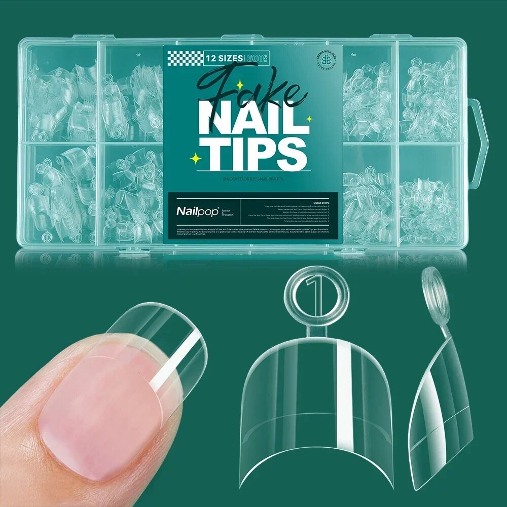 Nailpop Накладные ногти XXS-HC-Oval 600 шт