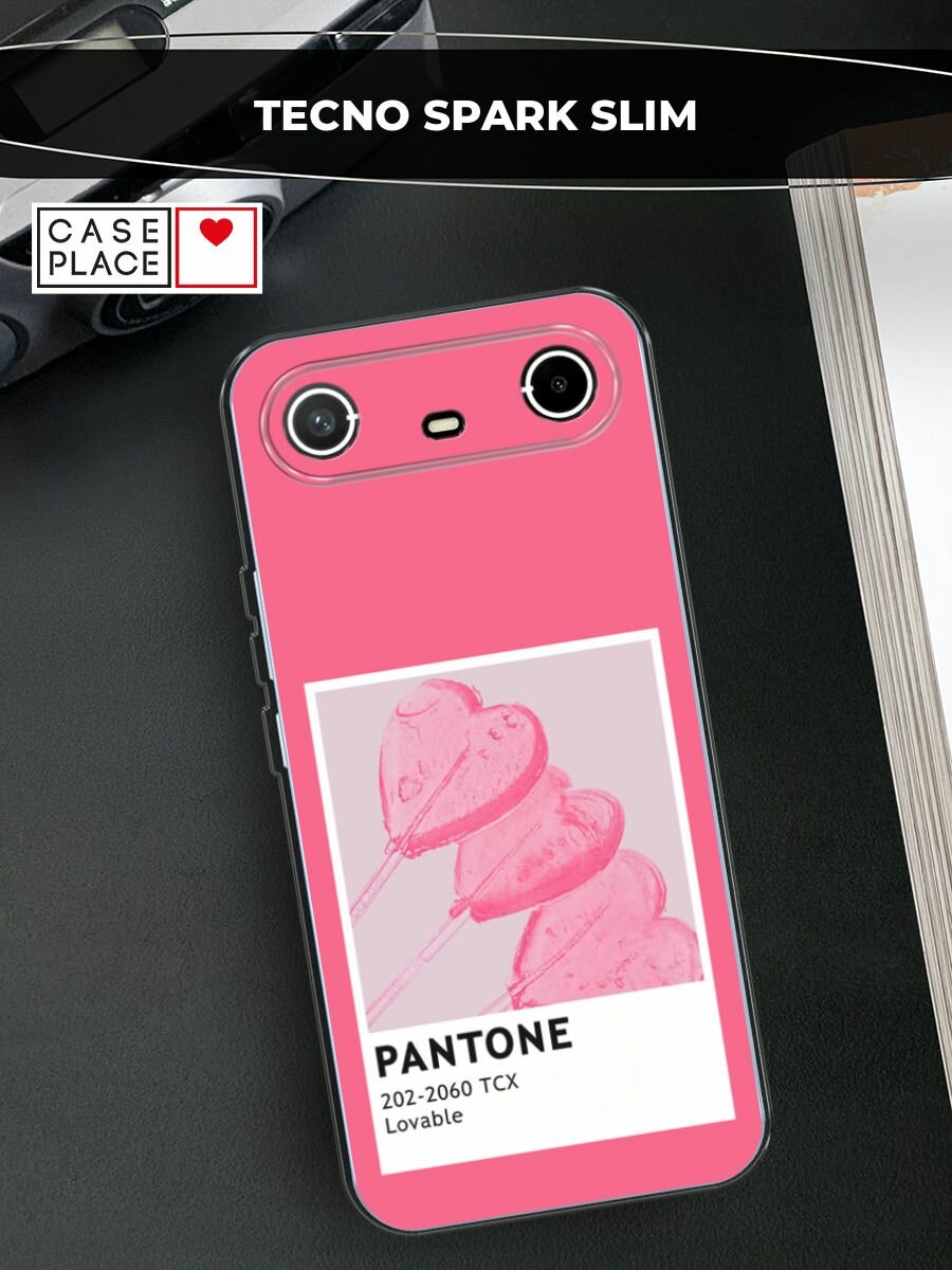 Чехол на Tecno Spark Slim / Текно Спарк Слим с принтом Pantone Lovable 1