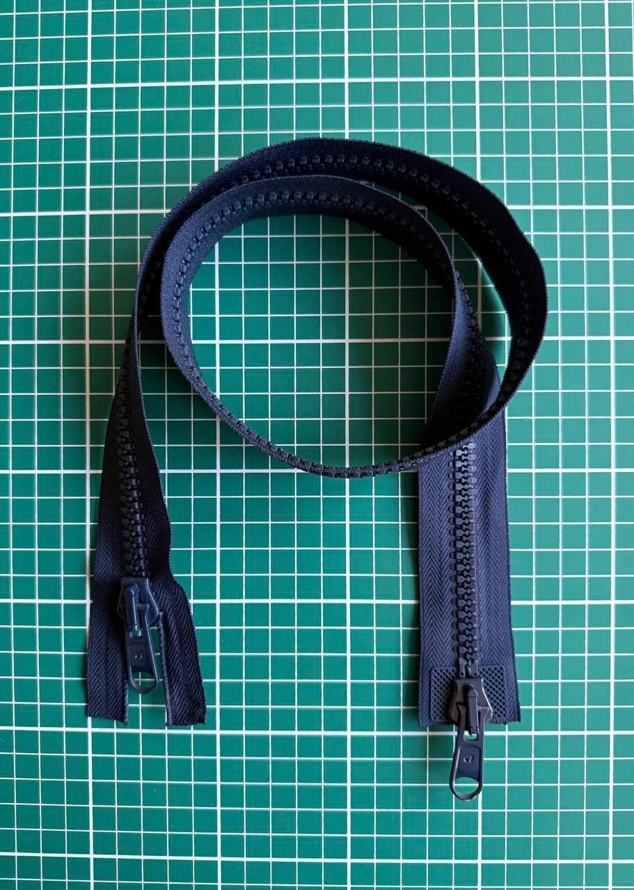 Молния Тракторная, 2 замка, цвет синий, 75 см, цена за 1 штуку.