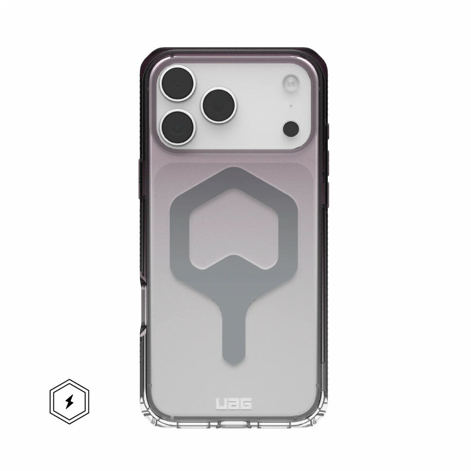 Чехол UAG Plyo для iPhone 17 Pro Max черный градиент (Black/Clear Ombré)