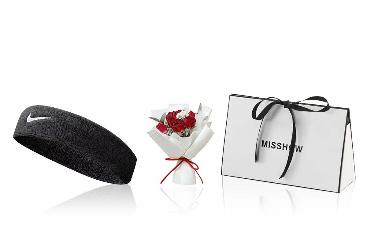 Спортивный бинт унисекс Nike 耐克黑色发带礼遇套装, черный