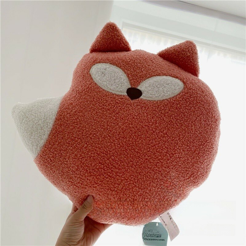 Cozy animal sleep with reversible blanket for office rest and sofa comfort fox