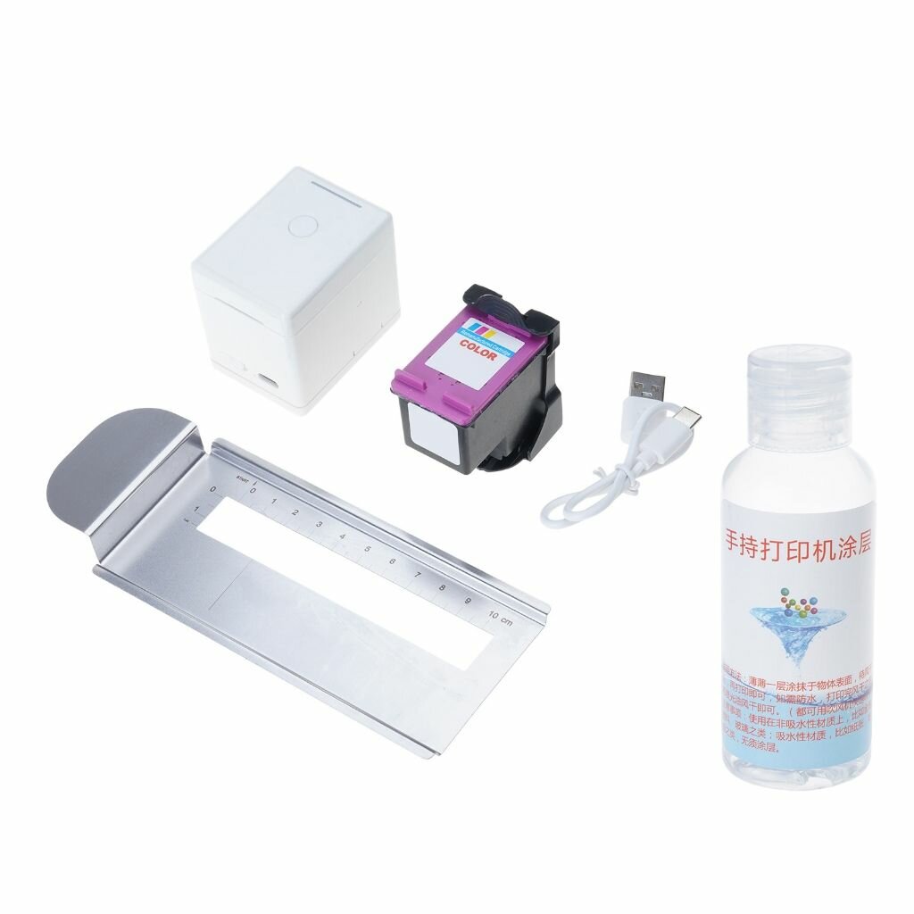 Беспроводной портативный принтер для полноцветной струйной печати на различных продуктах питания и напитках, Цвет