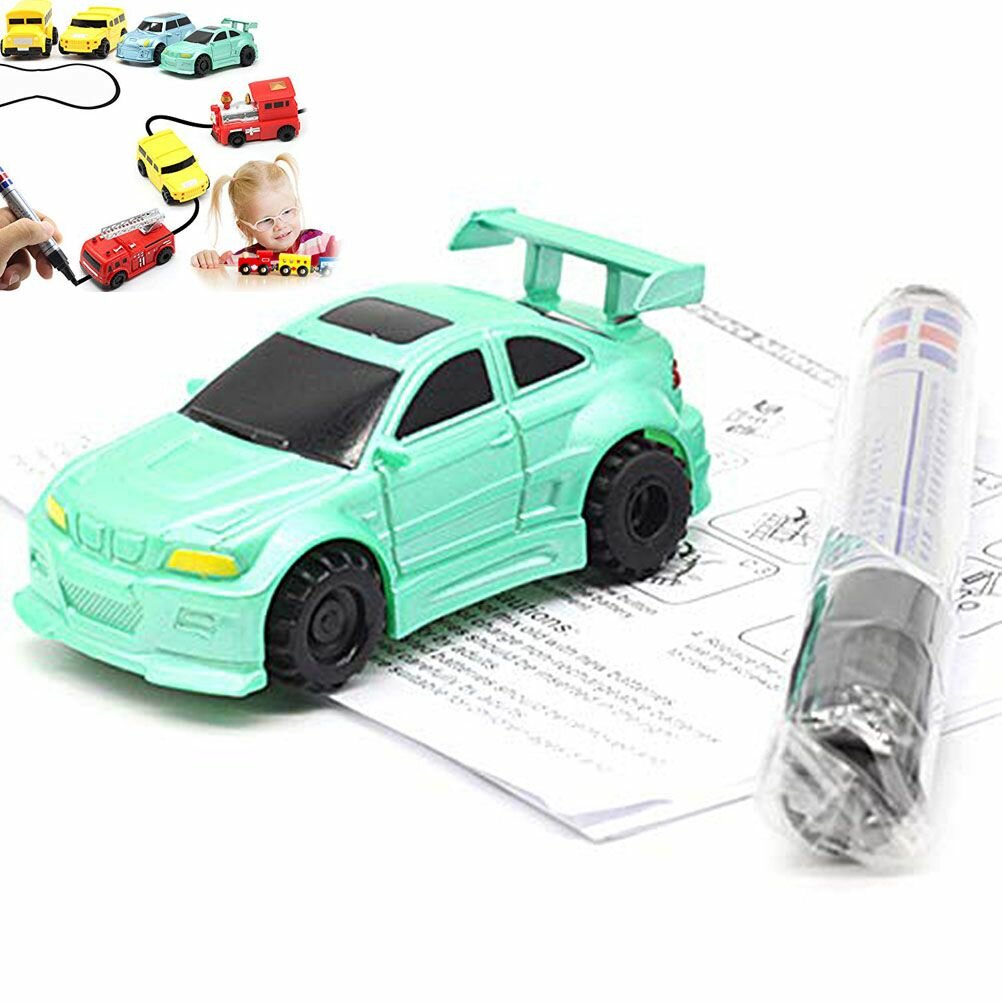 Fun Pen Inductive Car Truck, интеллектуальная игрушка, работает по нарисованной линии, для детей и развивающих занятий