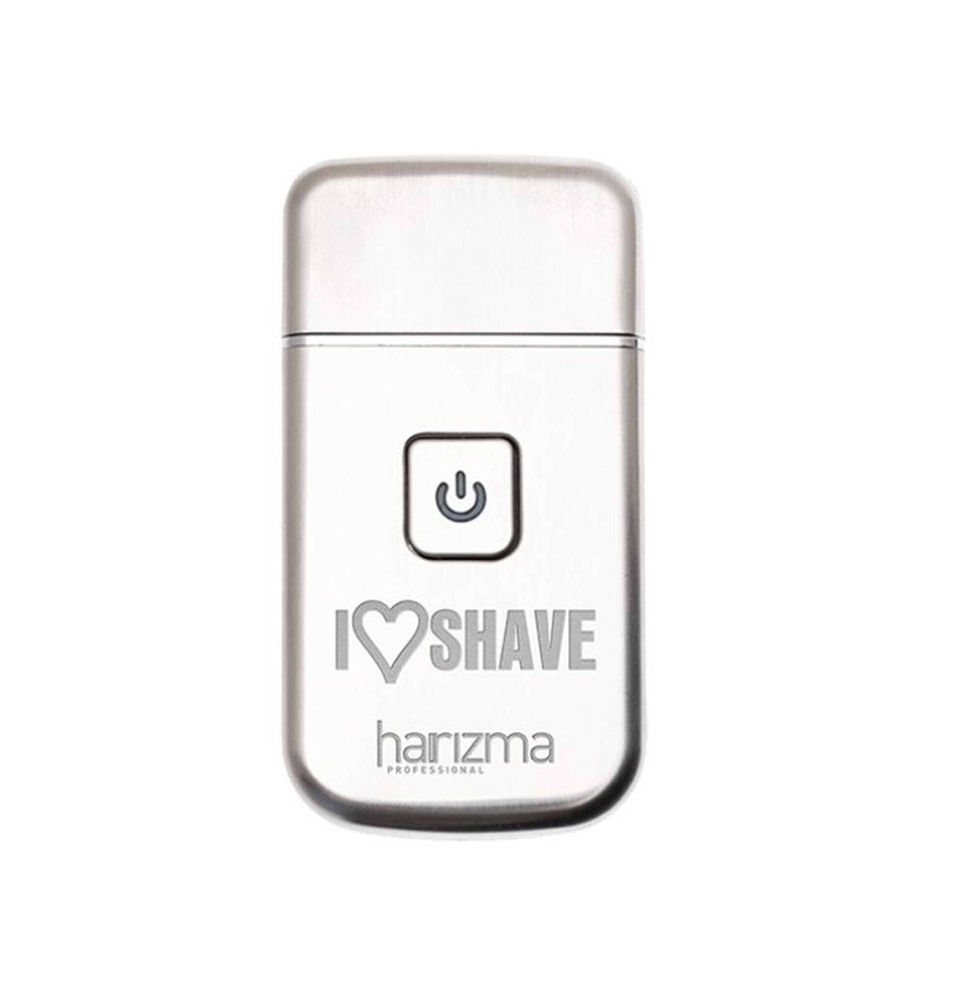 Электробритва Harizma "I Love Shave", сухое бритье, цвет серебристый